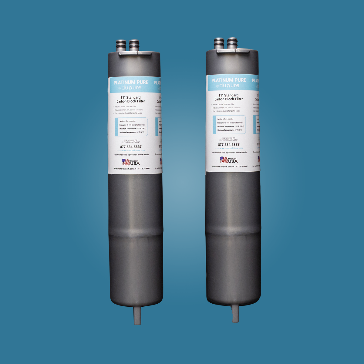 Dupure Ultra 12" Pre/Post Replacement Filters for Reverse Osmosis