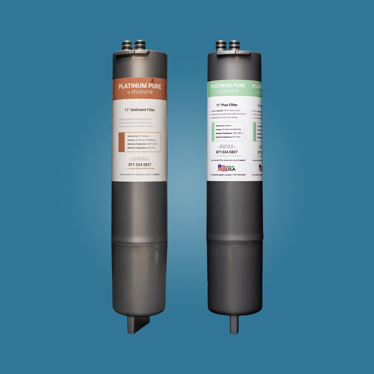 Platinum Pure Plus Dual Stage Filters (Replacement for Ultra UPF 8 PLU