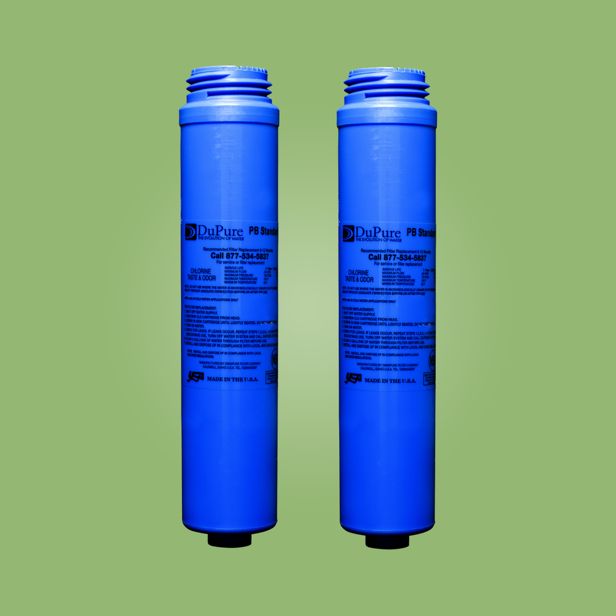 PB (Pure Blue) Pre/Post 12" Filters for Reverse Osmosis
